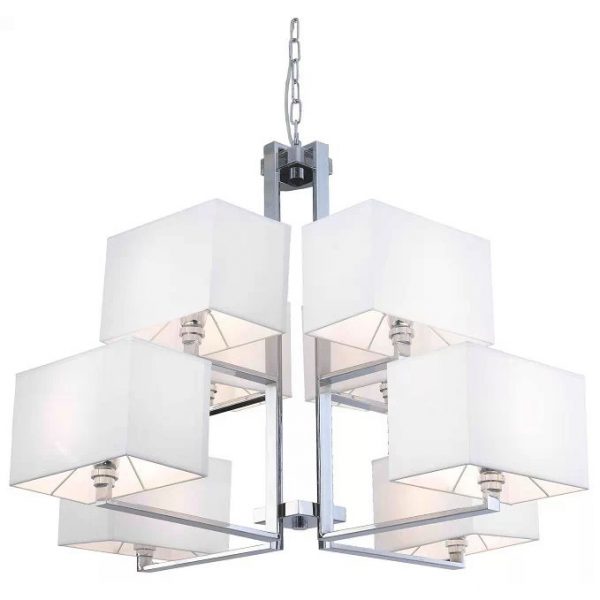 Customized Made Lighting Fabric Shade Chandelier - SV Llighting